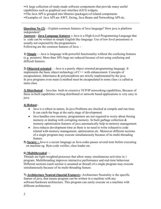 Notes of java first unit | DOCX