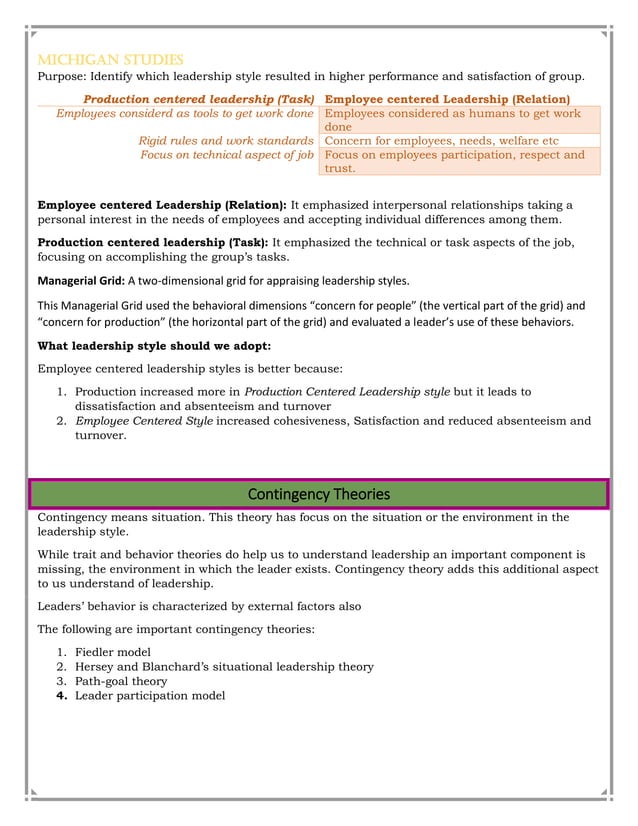 Notes of Leadership.pdf | Executive Leadership & Management | Business