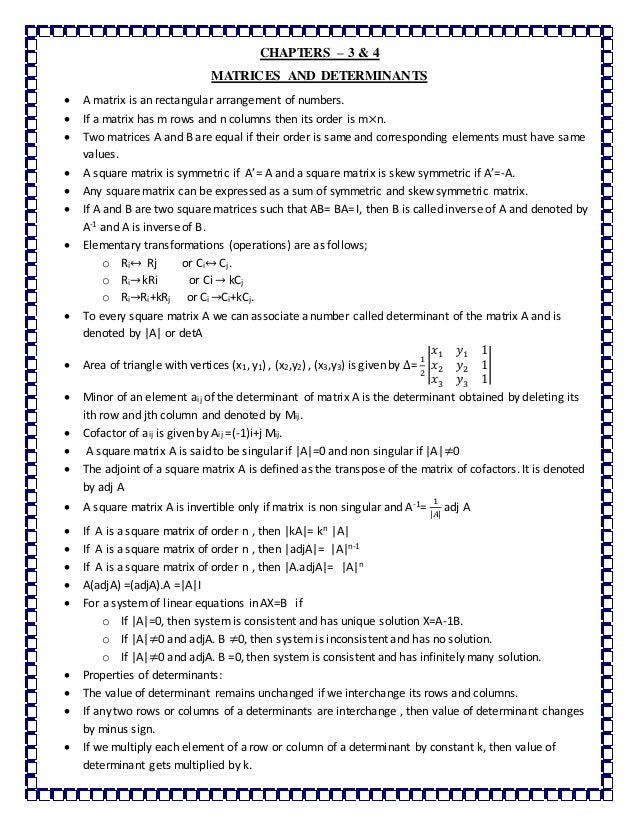notes-of-matrices-and-determinants