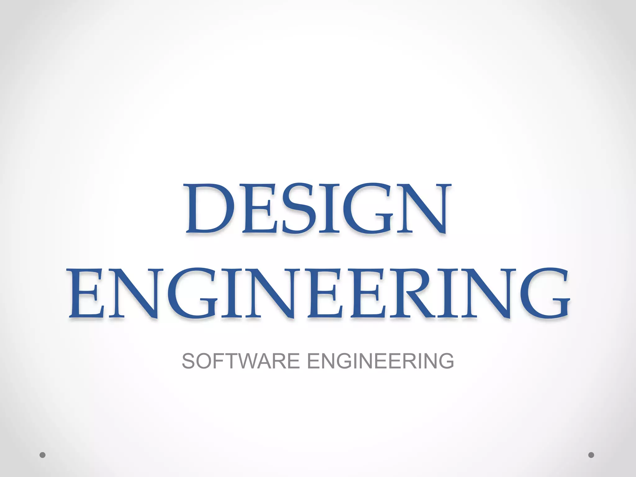 Design Engineering and Design concepts | PPT