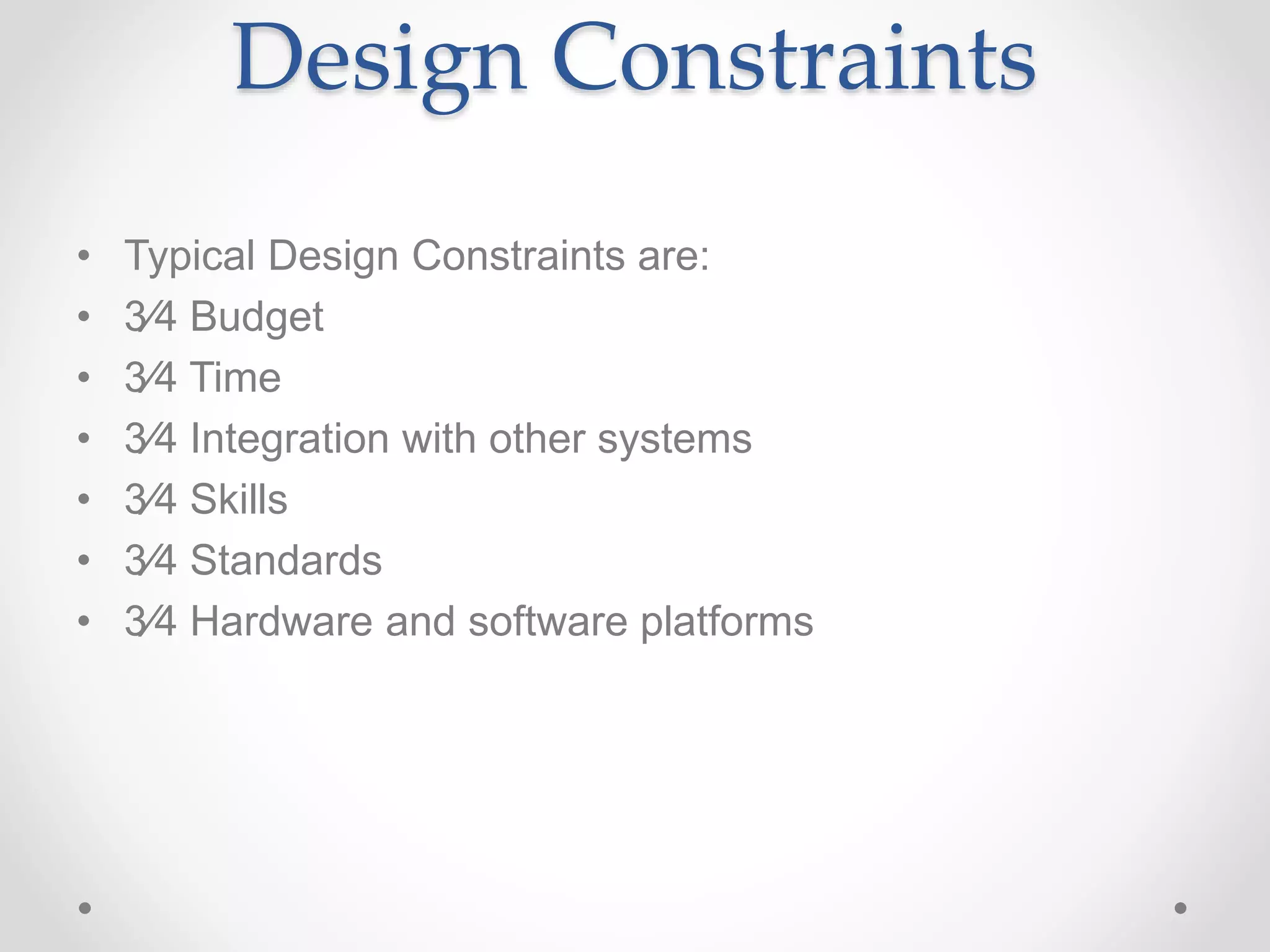 Design Engineering and Design concepts | PPT