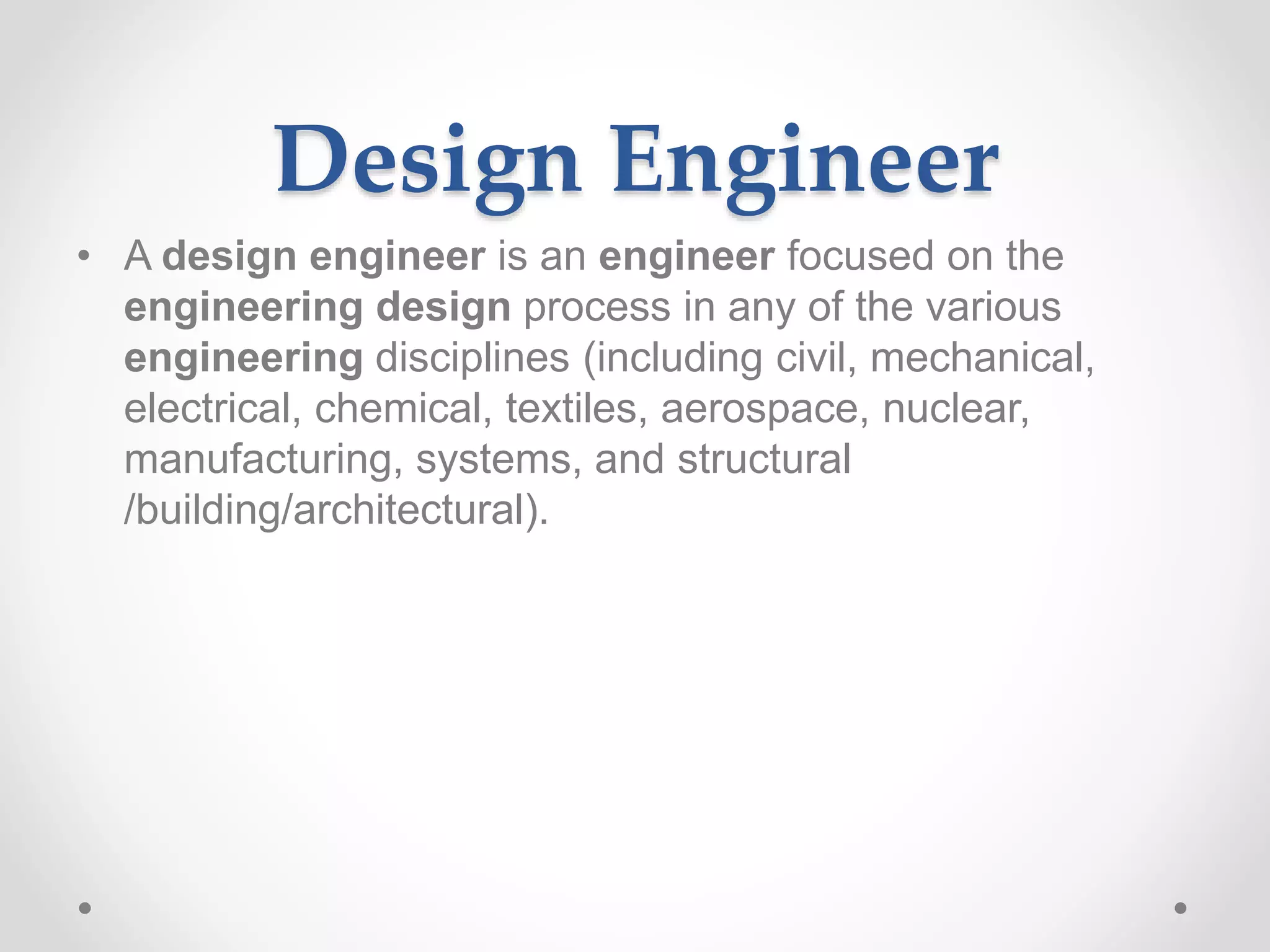 Design Engineering and Design concepts | PPT