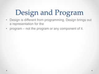 Design Engineering and Design concepts | PPT