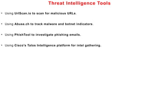 Cyber Threat Intelligence, CTI Lifecycle and CTI Framework | PPTX