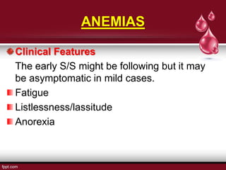 Babitha's Notes on anemia's & bleeding disorders | PPT