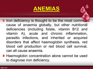 Babitha's Notes on anemia's & bleeding disorders | PPT