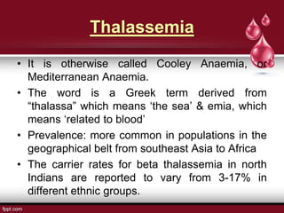 Babitha's Notes on anemia's & bleeding disorders | PPT
