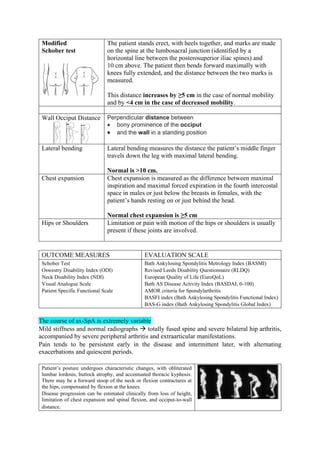Ankylosing Spondylitis - Notes 2021 | PDF