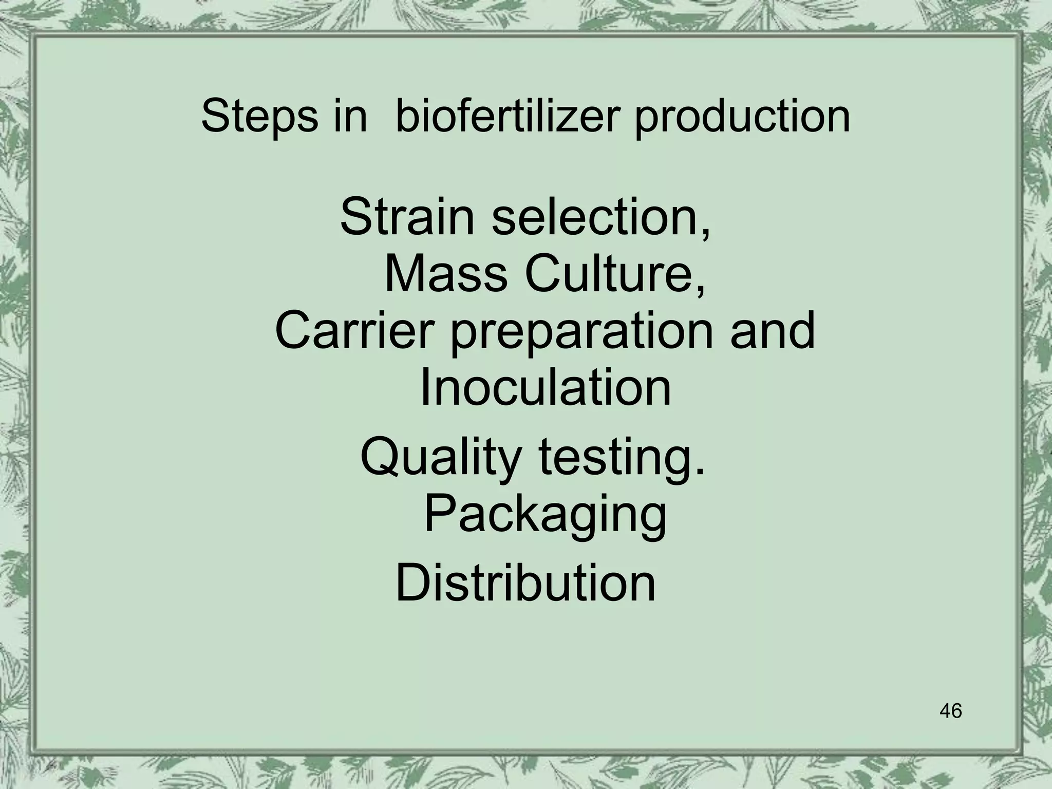 Notes on biofertilizer | PDF