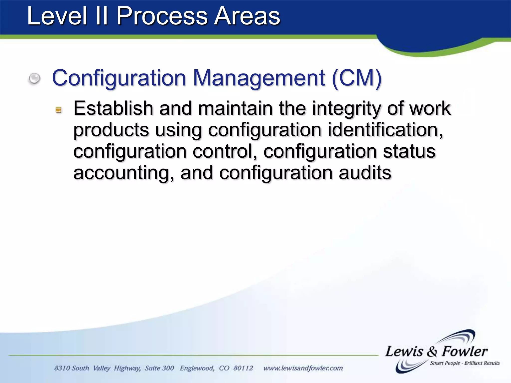 Using CMMI as a Framework for Organizing Software Development Process | PPT