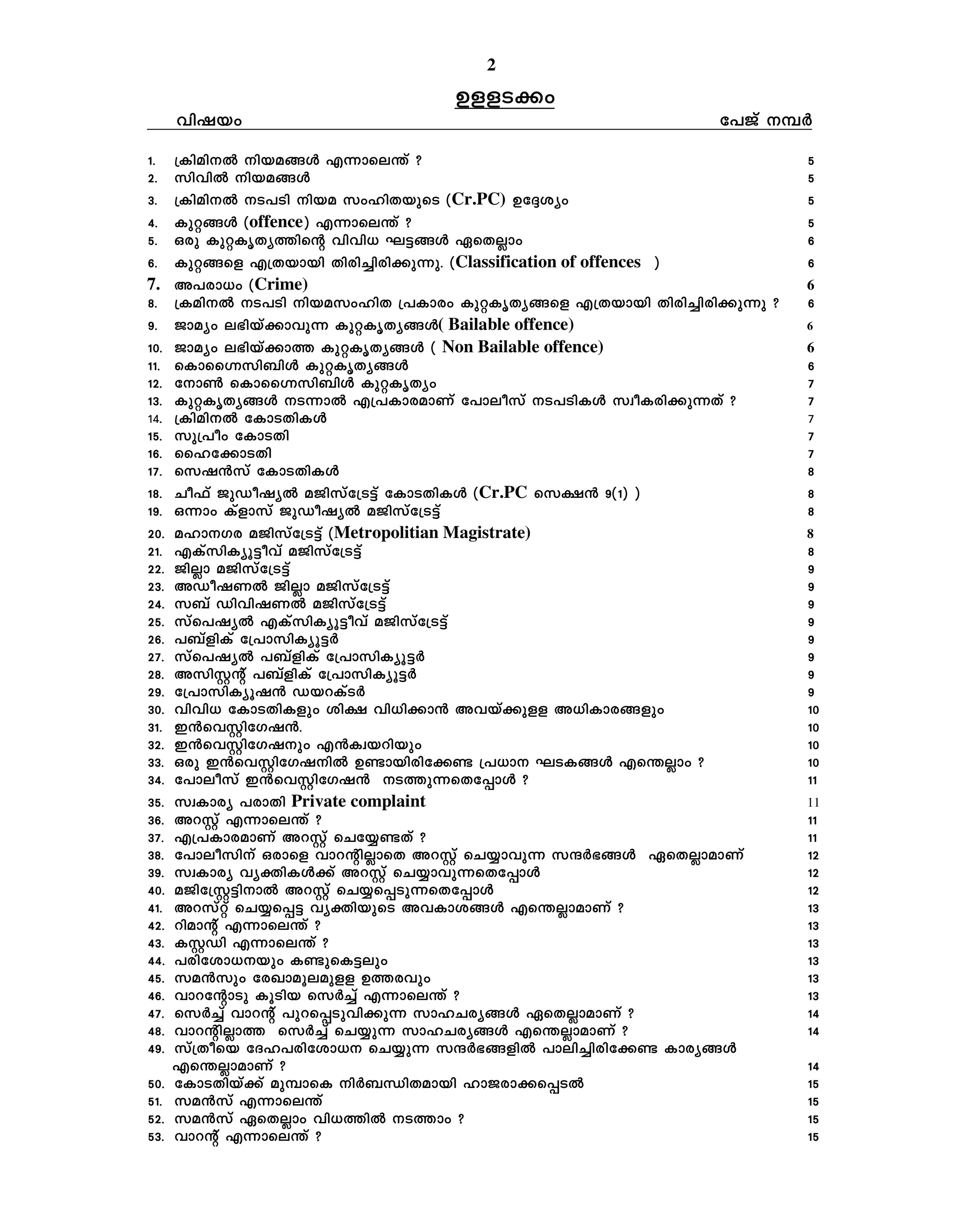 Notes on criminal procedure code | PDF