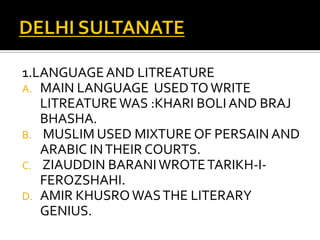 Notes on delhi sultanate | PPTX