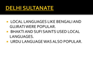 Notes on delhi sultanate | PPTX