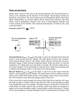 Notes on diodes and rectifiers | PDF