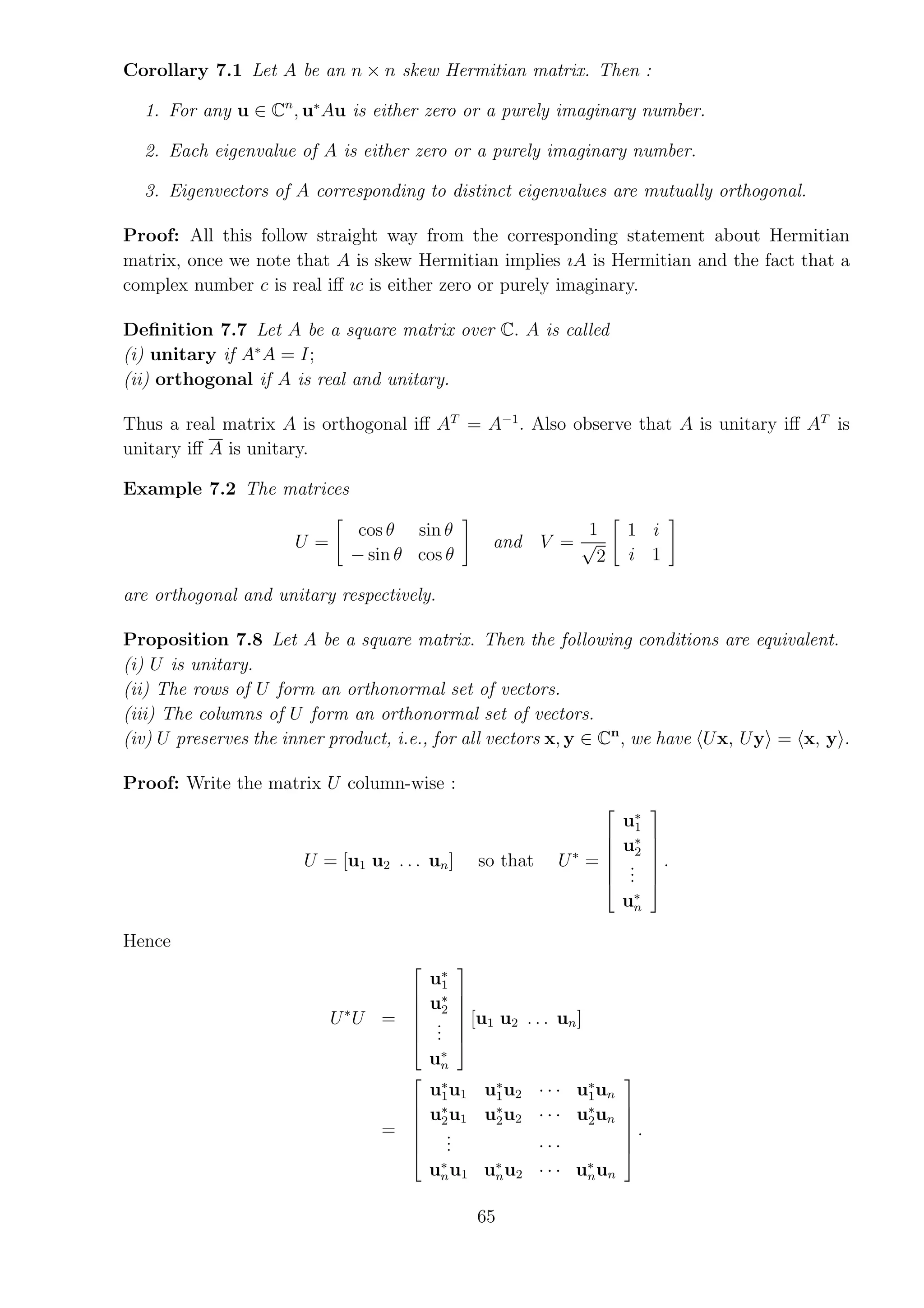 Notes on eigenvalues | PDF
