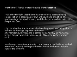 Notes on elements of horror | PPTX