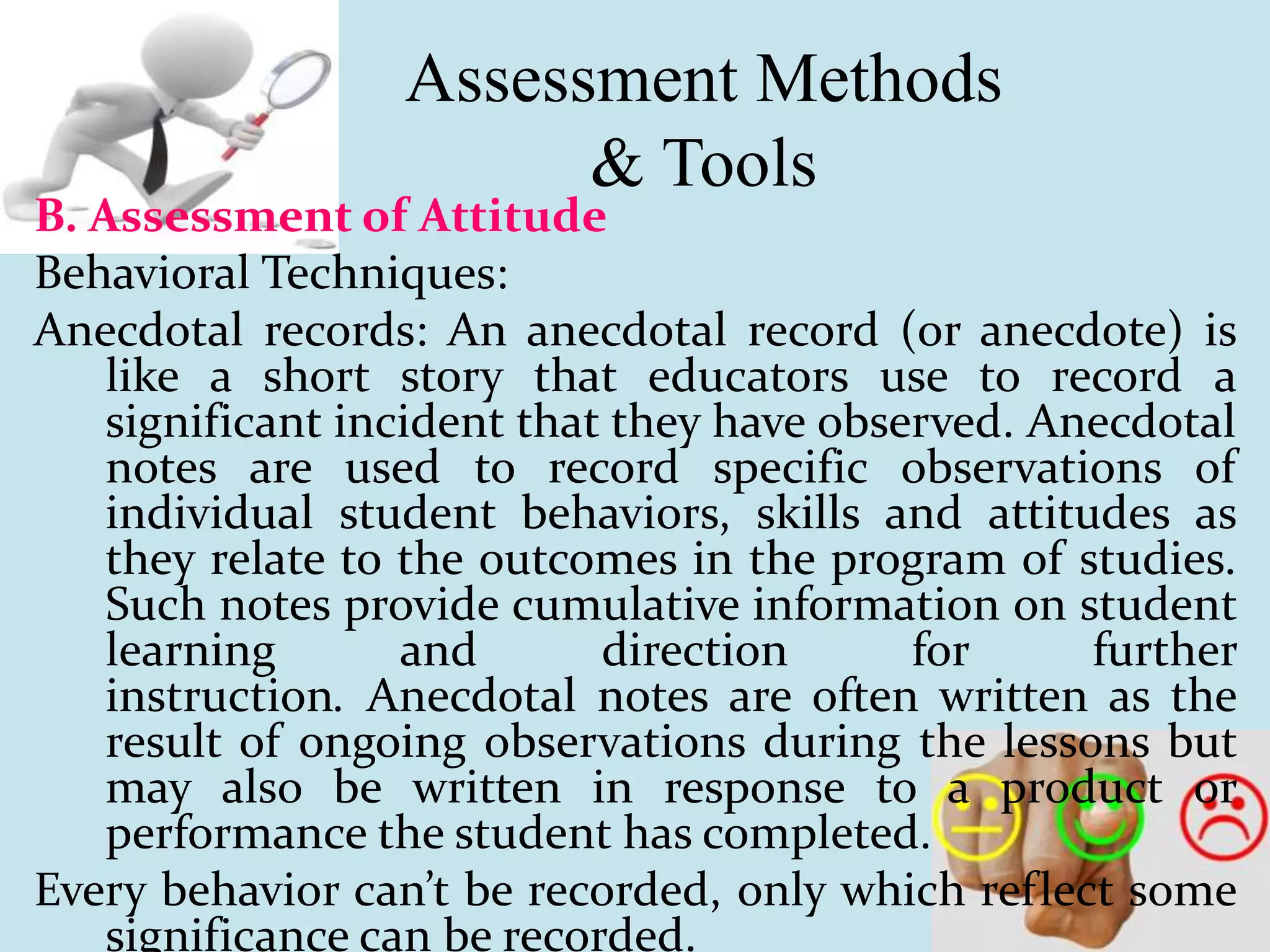 Notes on evaluation part iii | PPTX | Educational Assessment | Education