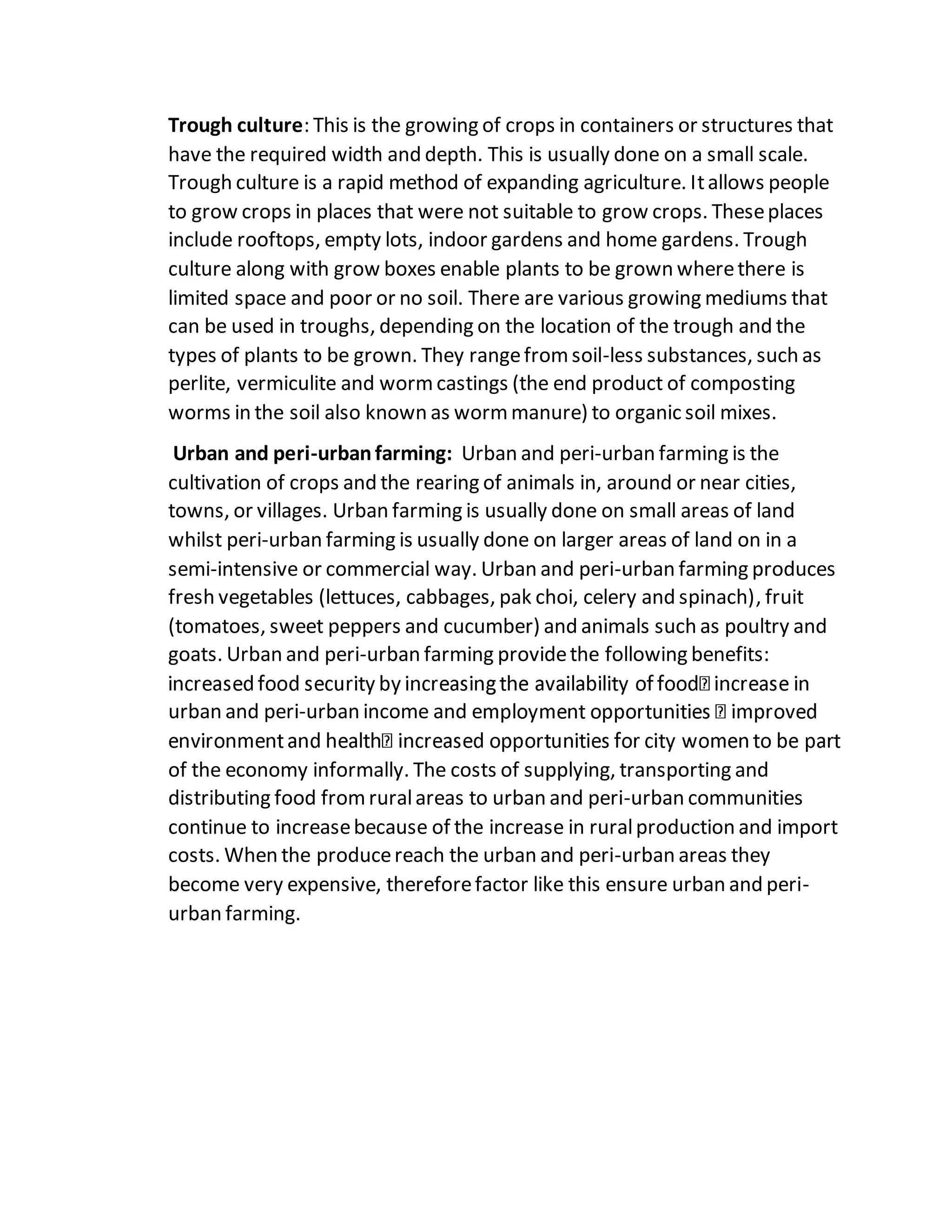 Method of non conventional farming systems | DOCX