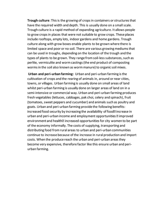 Method of non conventional farming systems | DOCX | Agriculture ...