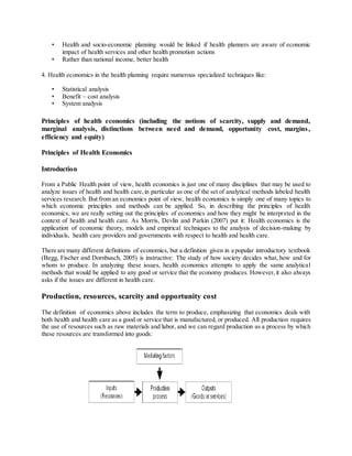 Unit 1 - Concept of Health Economics (306.5 - HEHF) Part 1 | DOCX