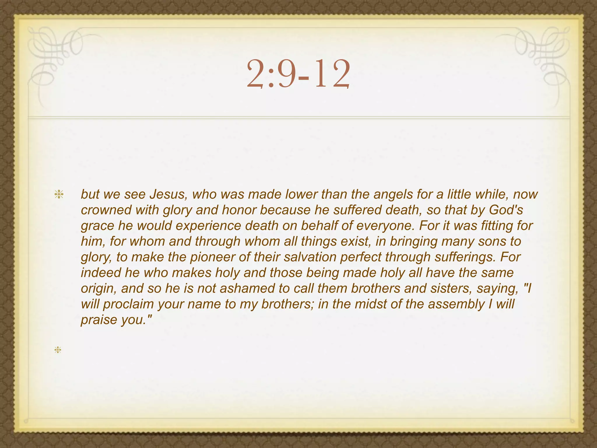 Notes on hebrews | KEY | Christianity | Religion & Spirituality