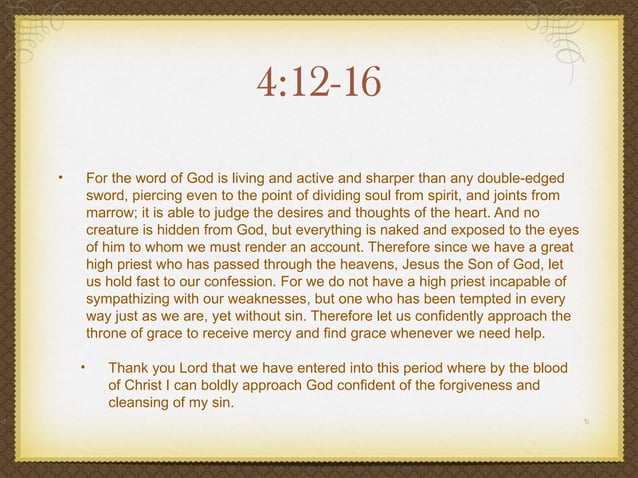 Notes on hebrews | PPT