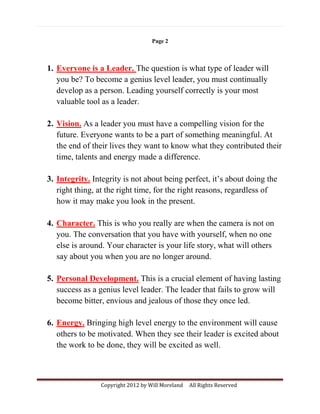 Notes On Leadership | PDF | Executive Leadership & Management | Business