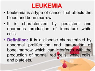 Babitha's Notes on leukemia | PPT