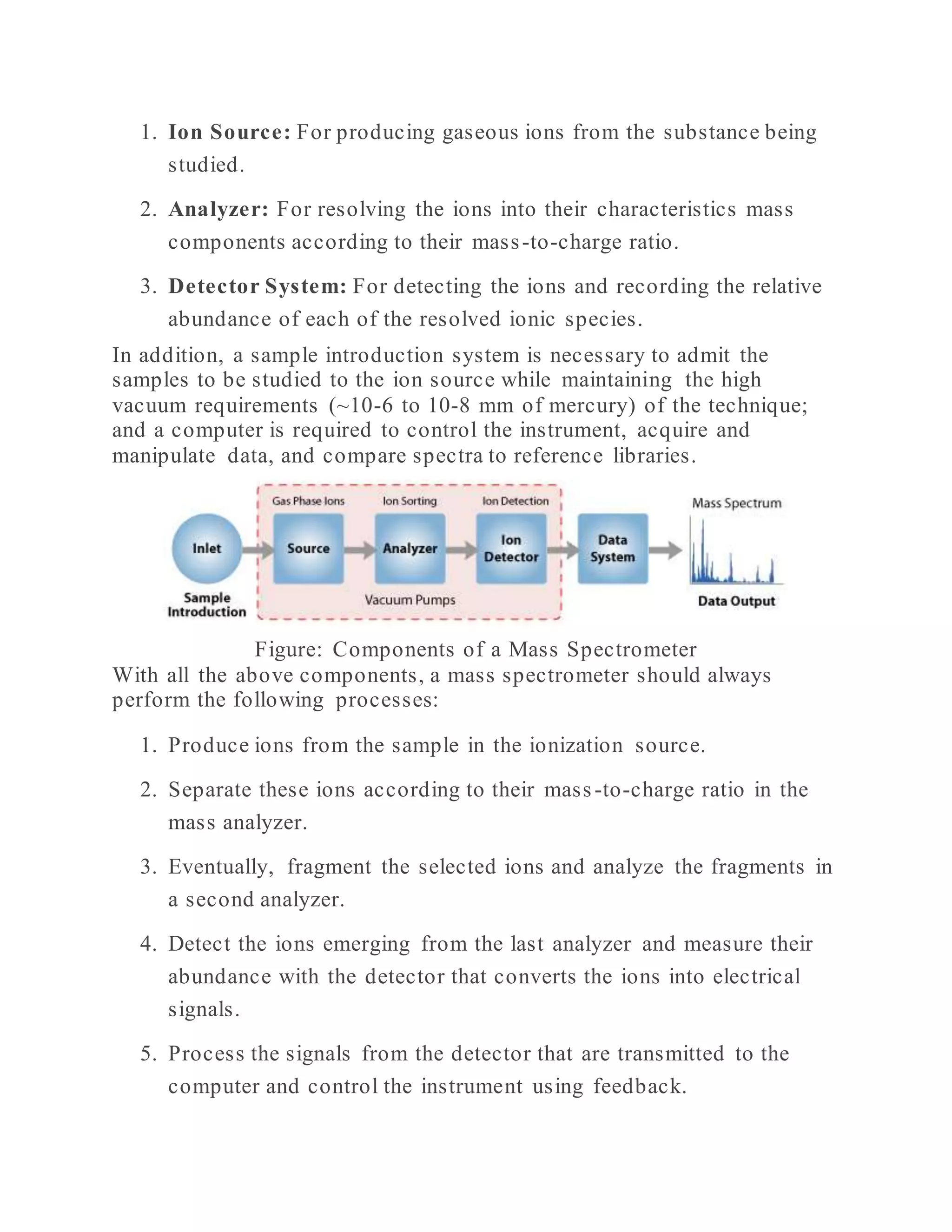 Notes on mass spectroscopy | PDF
