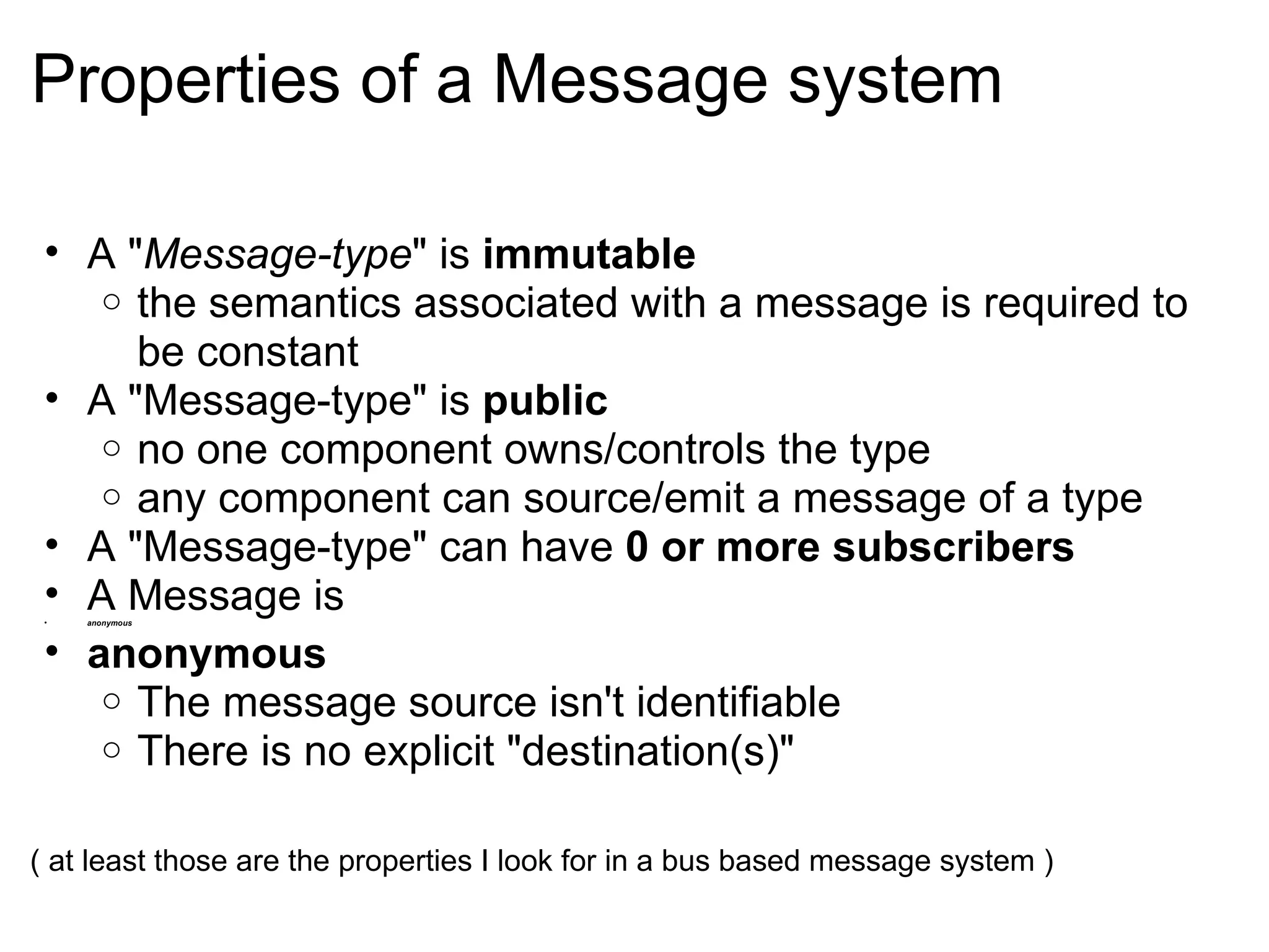 Notes On a Message Passing Architecture | PPT
