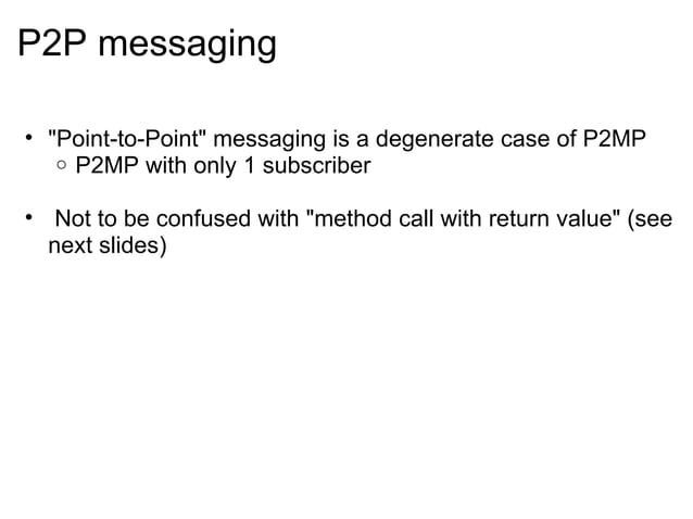 Notes On a Message Passing Architecture | PPT