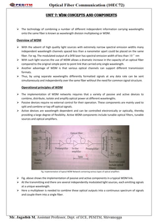 Notes on optical fiber communication unit7 | PDF