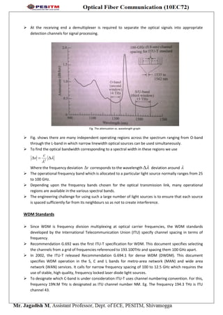 Notes on optical fiber communication unit7 | PDF