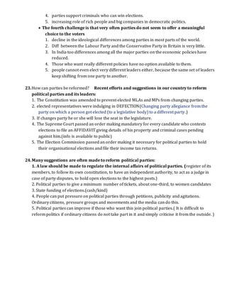 Notes on political parties_Grade 10 | DOCX