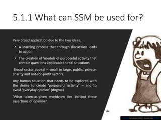 Notes on reader introducing systems approaches prt 5 ssm | PPT