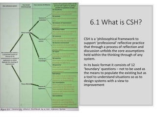 Notes on reader introducing systems approaches prt 6 csh | PPT