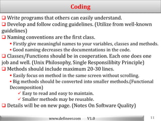 Notes on software engineering | PPT