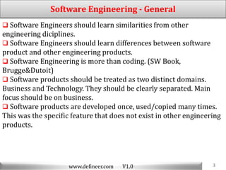 Notes on software engineering | PPT