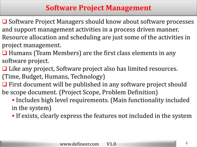 Notes on software engineering | PPT