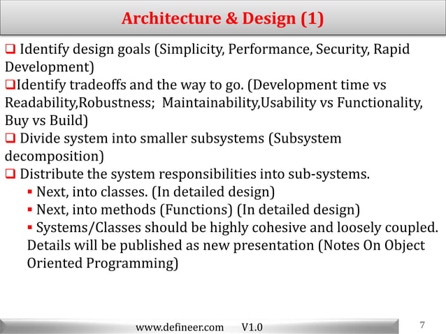 Notes on software engineering | PPT