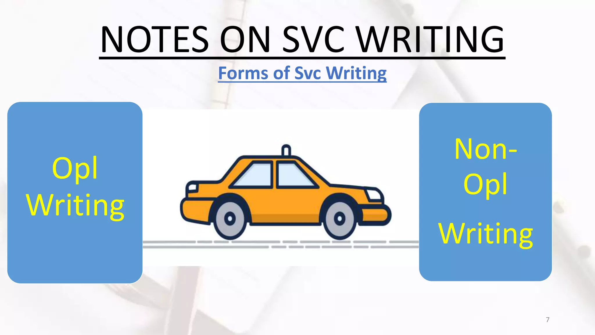 Notes on Svc Writing.pptx | Education