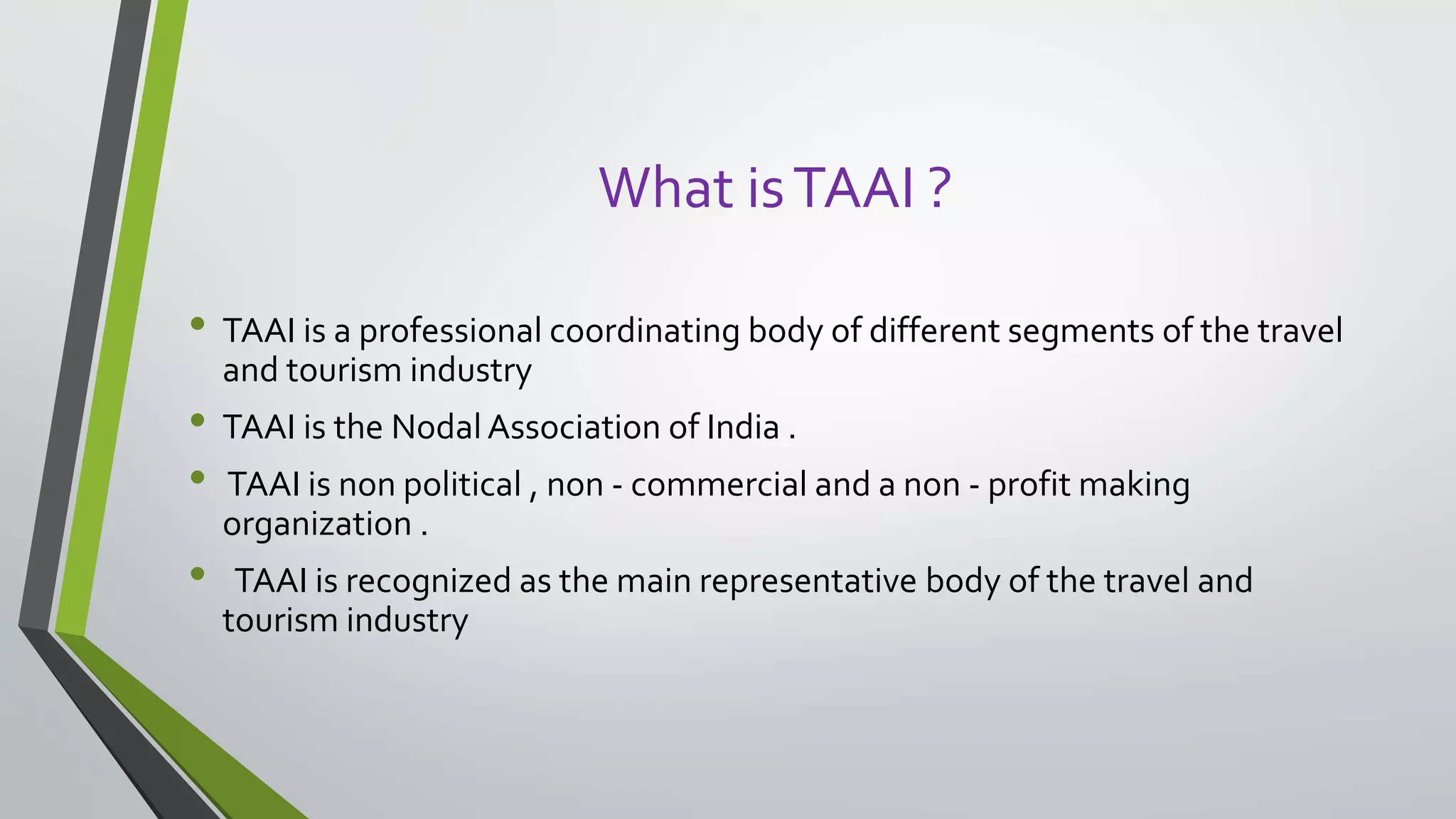 NOTES ON TAAI ,TAFI AND IATO | PPTX