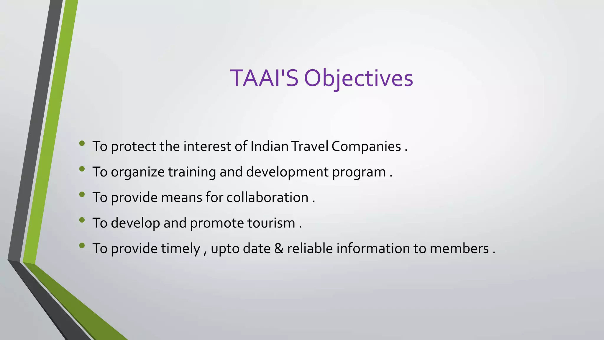 NOTES ON TAAI ,TAFI AND IATO | PPTX