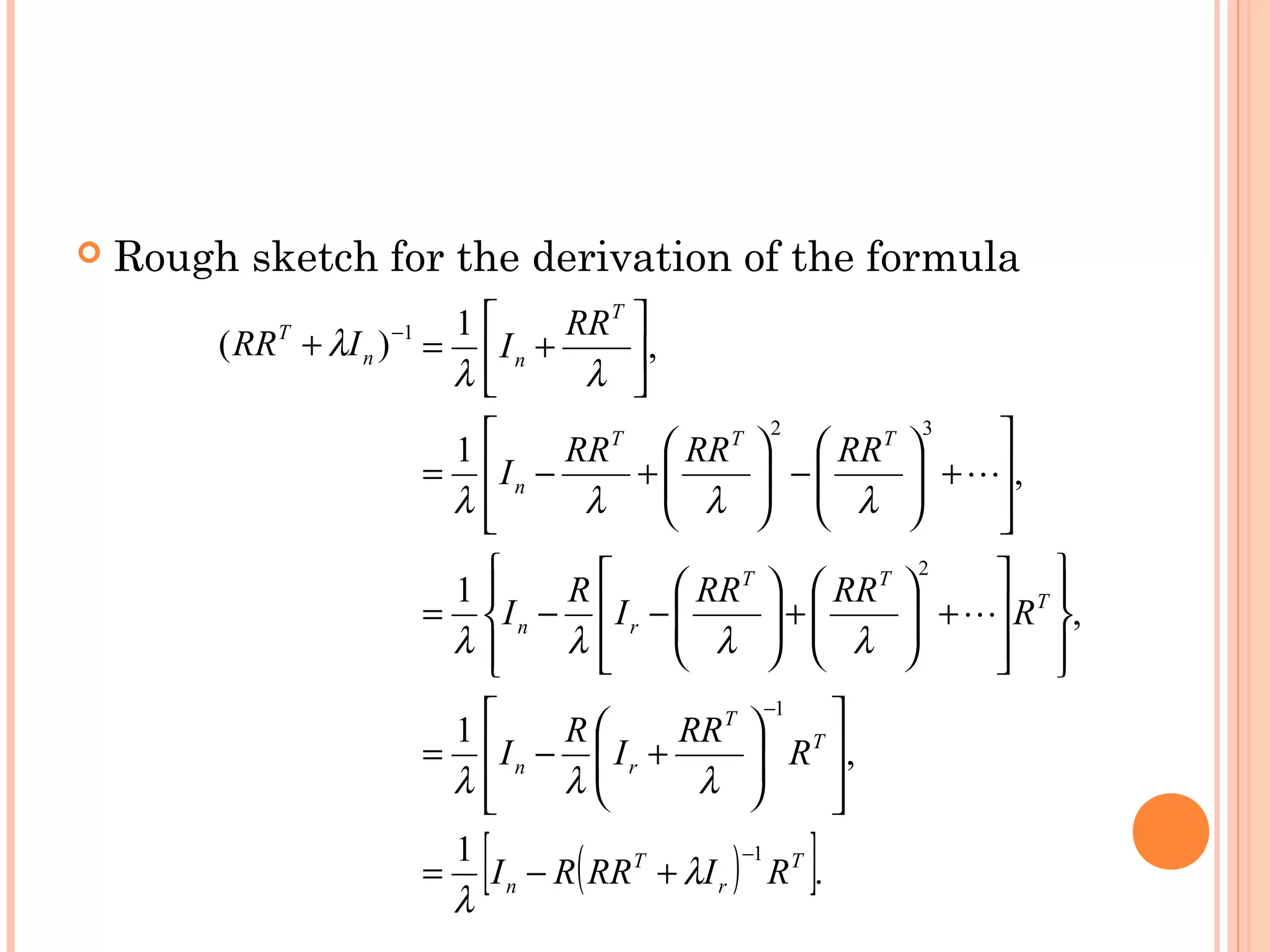 Notes On The Low Rank Matrix Approximation Of Kernel Ppt