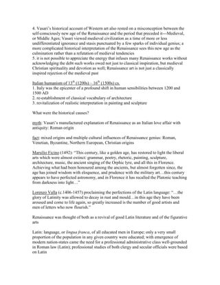 Notes On The Renaissance | PDF