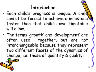 Notes on unit 02 - growth & development introduction | PPTX