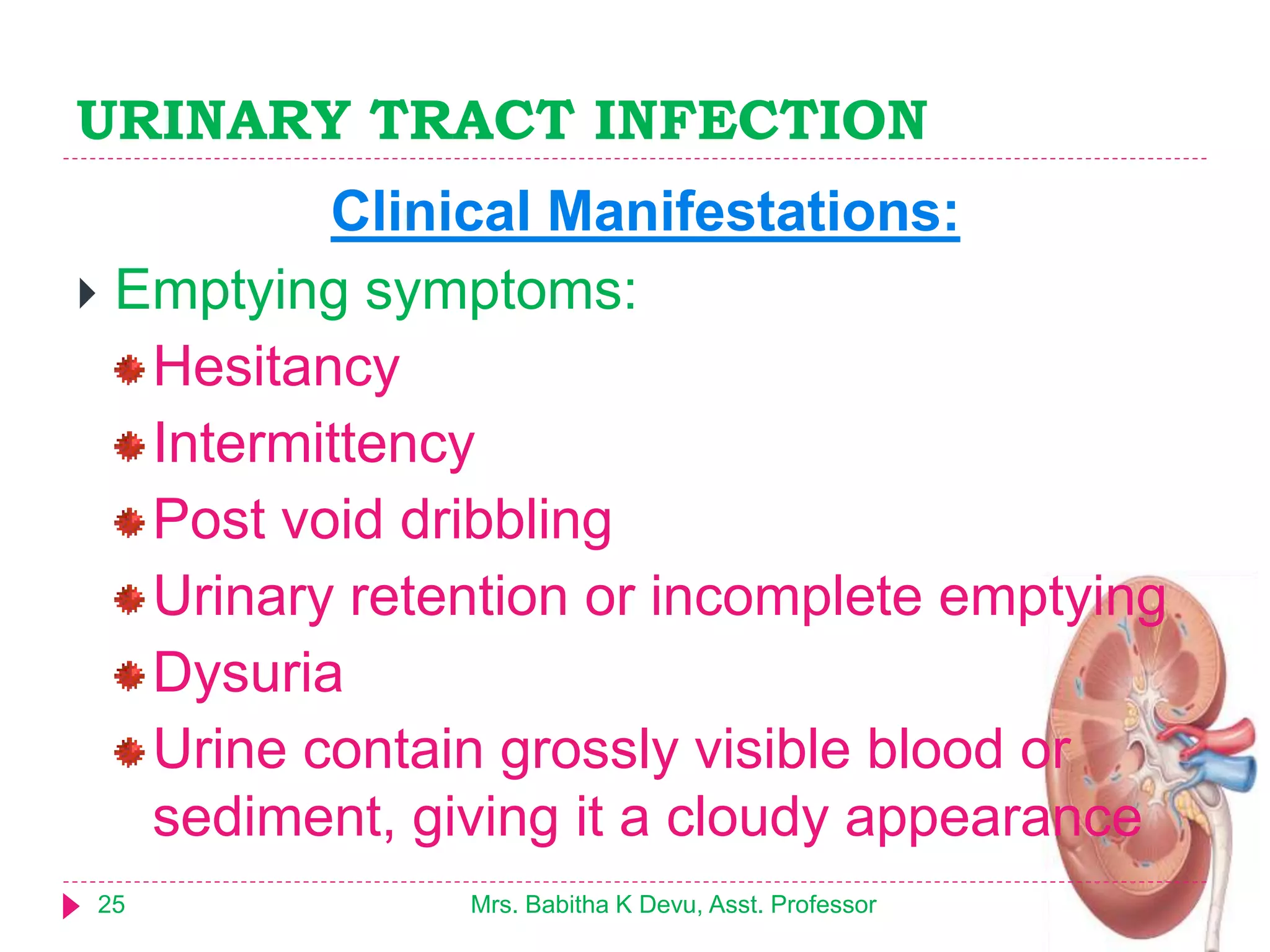 Notes on urinary disorders 1 | PPTX
