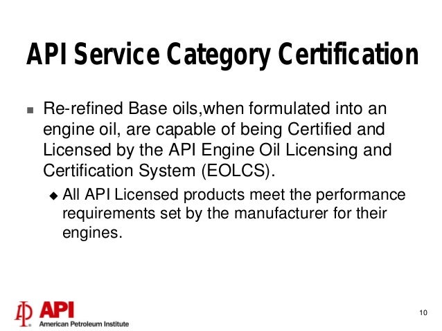 Notes on used oil re refining aug 2017 with api prsnt attached