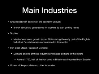 Origins of the English Industrial Revolution | PPT