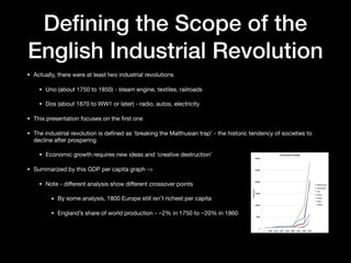 Origins of the English Industrial Revolution | PPT